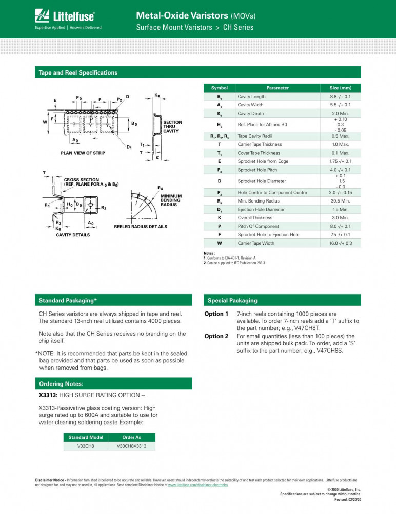 V39CH8T datasheet page 6