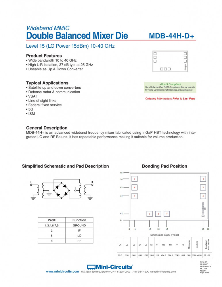 MDB-44H-DG+ datasheet page 2