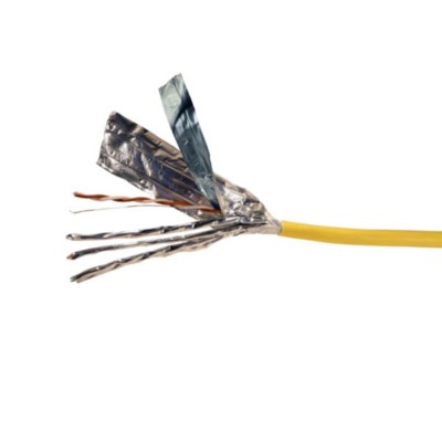 Cable category 6A F/FTP 4 pairs LSZH Euroclass Dca 500 meters yellow for sale