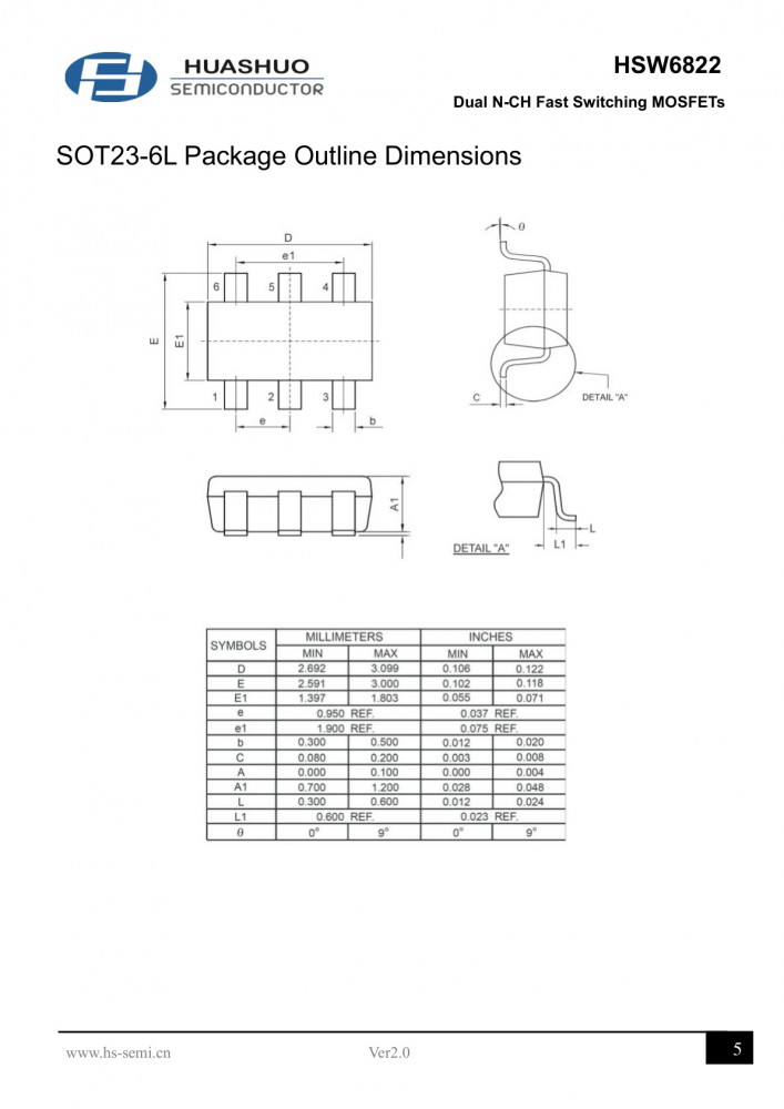 HSW6822 datasheet page 5