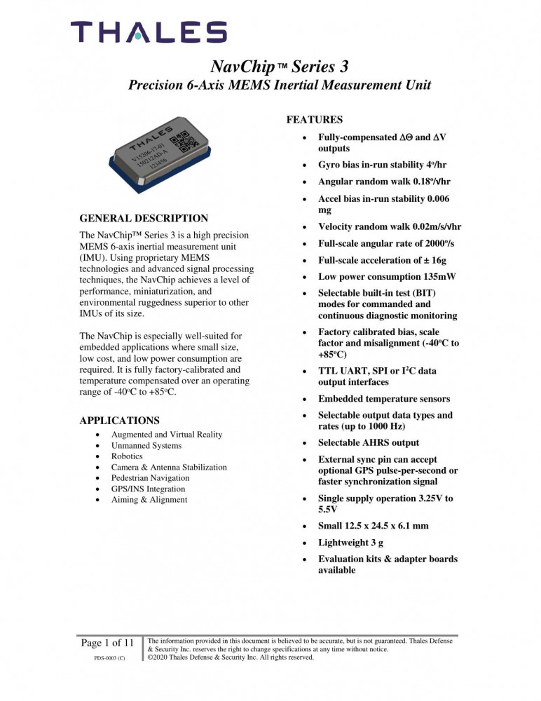 NavChip Series 3 document page 1