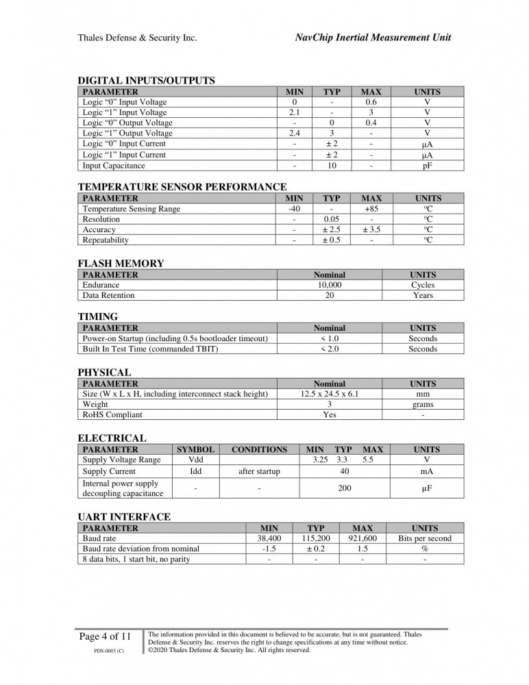 NavChip Series 3 document page 4