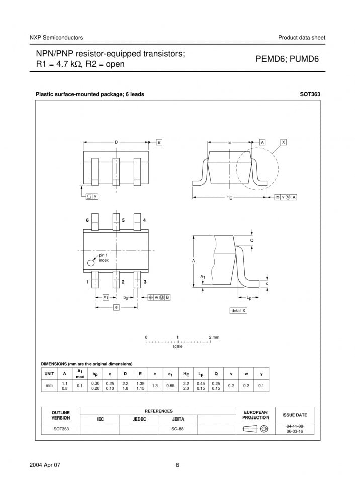 PUMD6 datasheet page 7