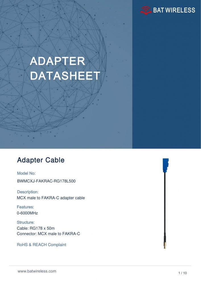 BWMCXJ-FAKRAC-RG178L500 datasheet page 1