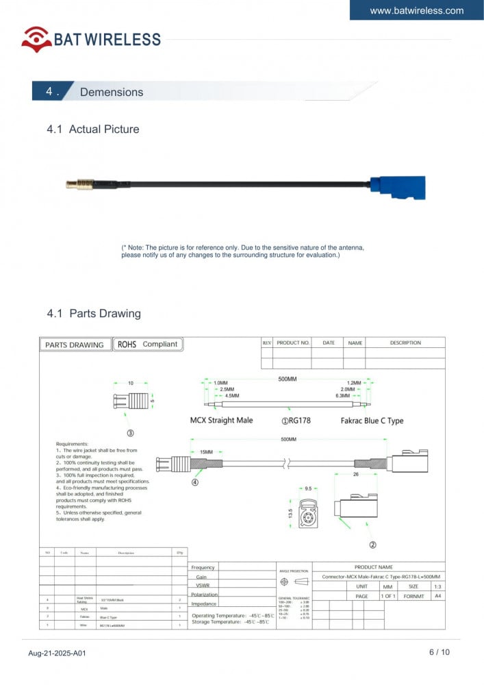 BWMCXJ-FAKRAC-RG178L500 datasheet page 6