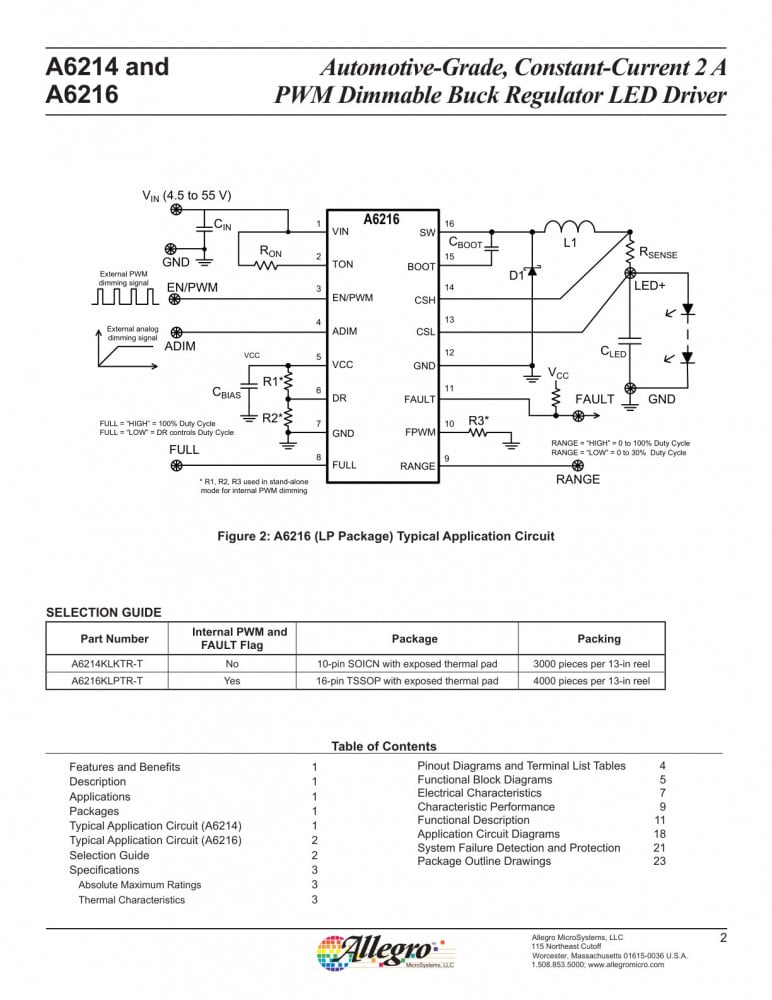 A6214 datasheet page 2