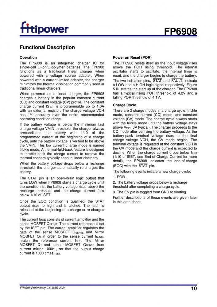 FP6908ASP datasheet page 10