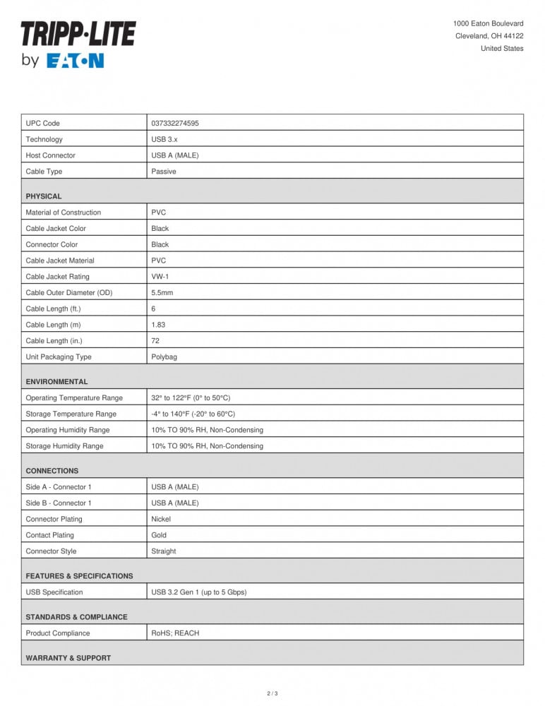 U325X-006 technical document page 2