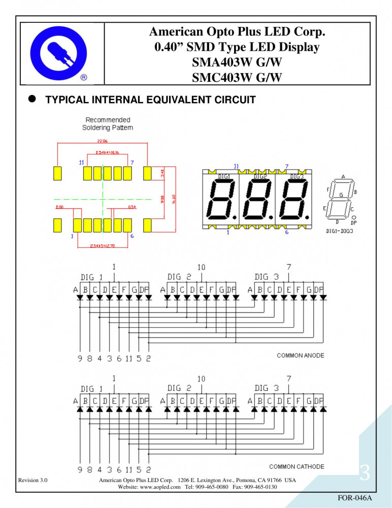 SMA403W technical document page 3