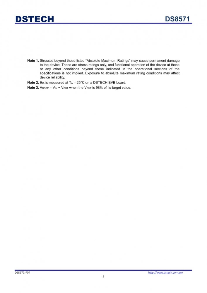 DS8571 datasheet page 8