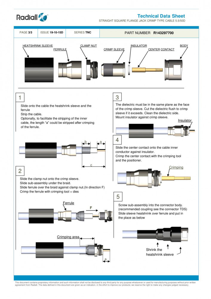 Radiall R143297700 datasheet page 3