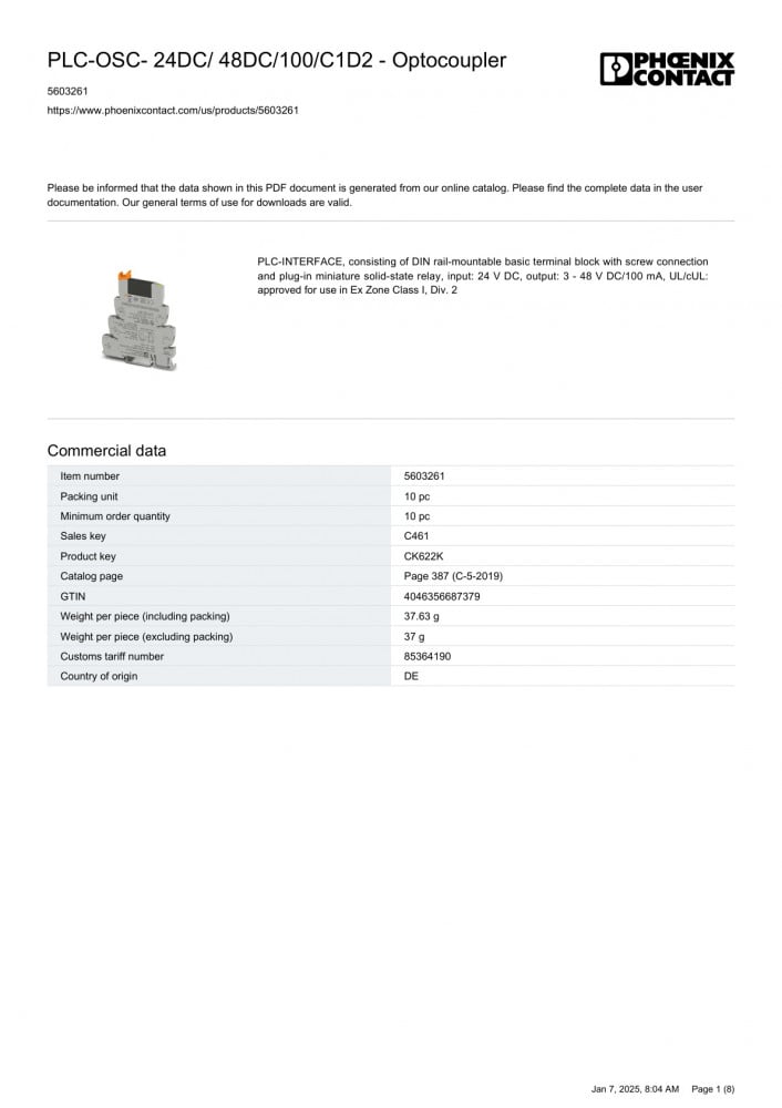 5603261 technical document page 1