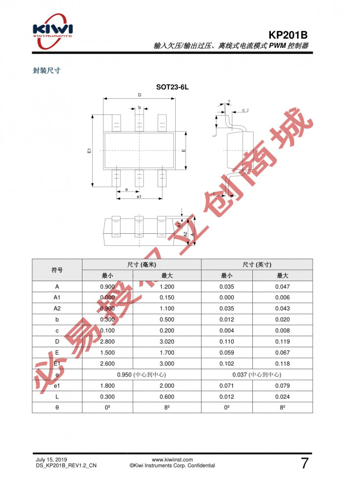 KP201BLGA datasheet page 7