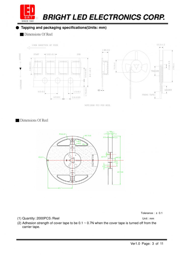 BL-2835A10-09 datasheet page 3