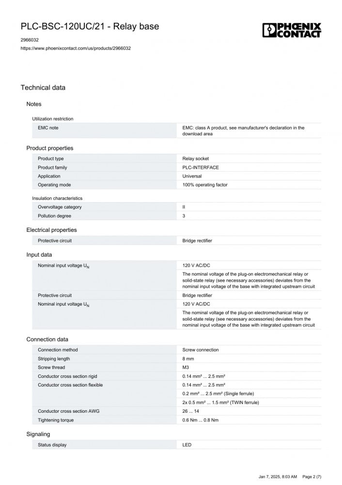 Phoenix Contact 2966032 document page 2