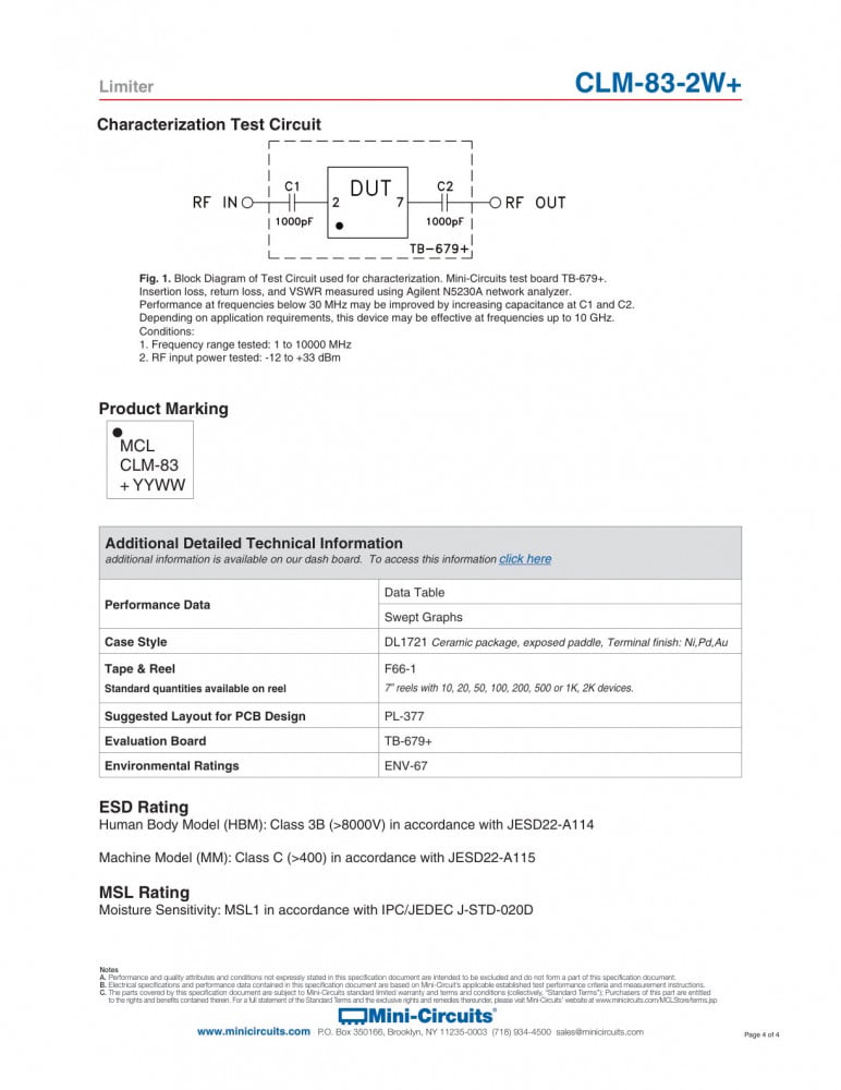 CLM-83-2W+ datasheet page 4