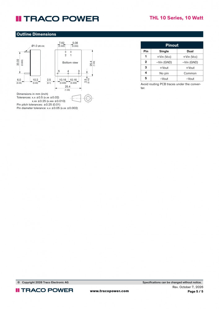 THL 10 datasheet page 5