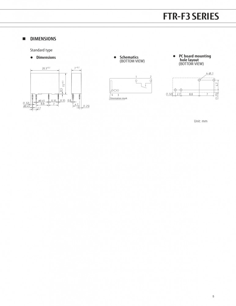 FTR-F3 datasheet page 5