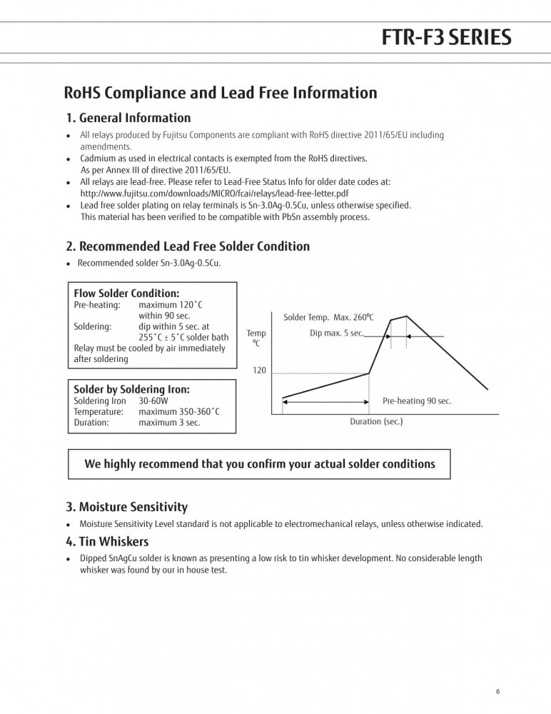 FTR-F3 datasheet page 6