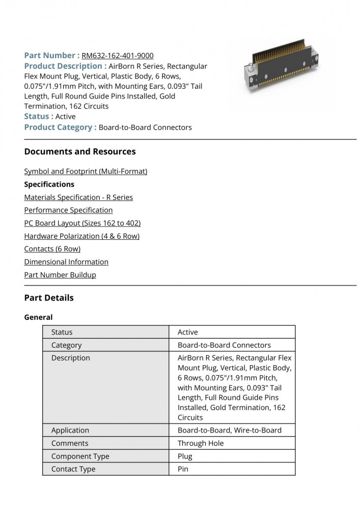RM632-162-401-9000 technical document image, page 1