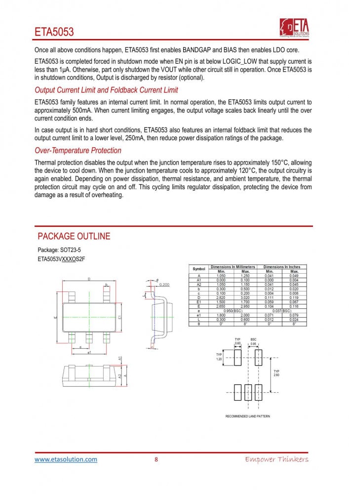 ETA5053 datasheet page 8