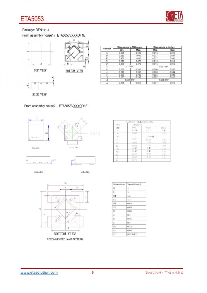 ETA5053 datasheet page 9