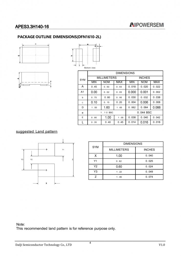 APES3.3H140-16 datasheet page 4