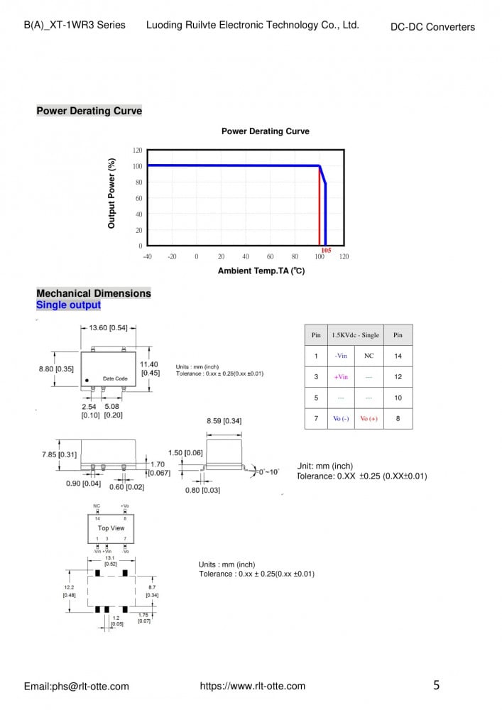 B0505XT-1WR3 datasheet page 5