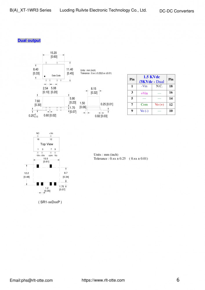 B0505XT-1WR3 datasheet page 6