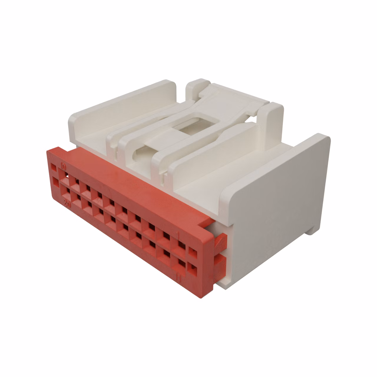 2.54mm Pitch, 0.64mm Width H-DAC 64 High Density Automotive Connectors, Dual Row, Female Harness Assembly, 20 Circuits, Polarization Option 3, Natural for sale