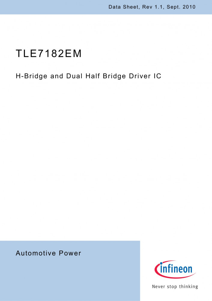 TLE7182EM datasheet page 1