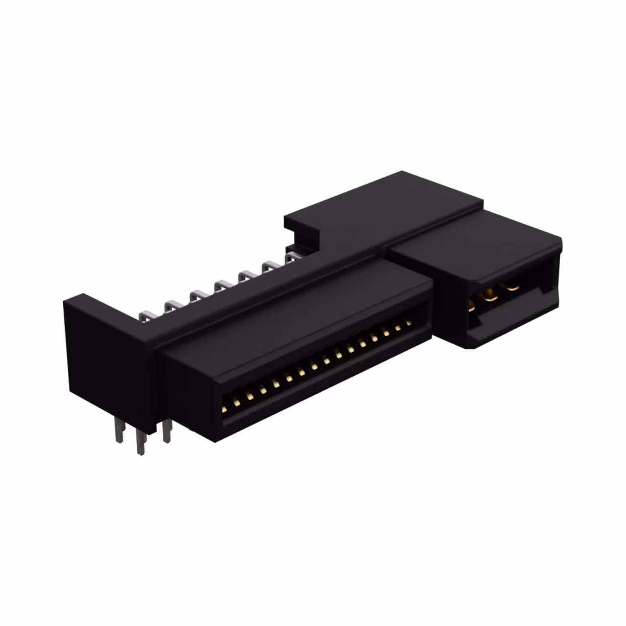 EXTreme LPHPower Receptacle Header, Right-Angle, 2 Power Contacts, 32 Signal Contacts, Select Gold (Au) Plating, for 3.18mm Thick PC Board for sale
