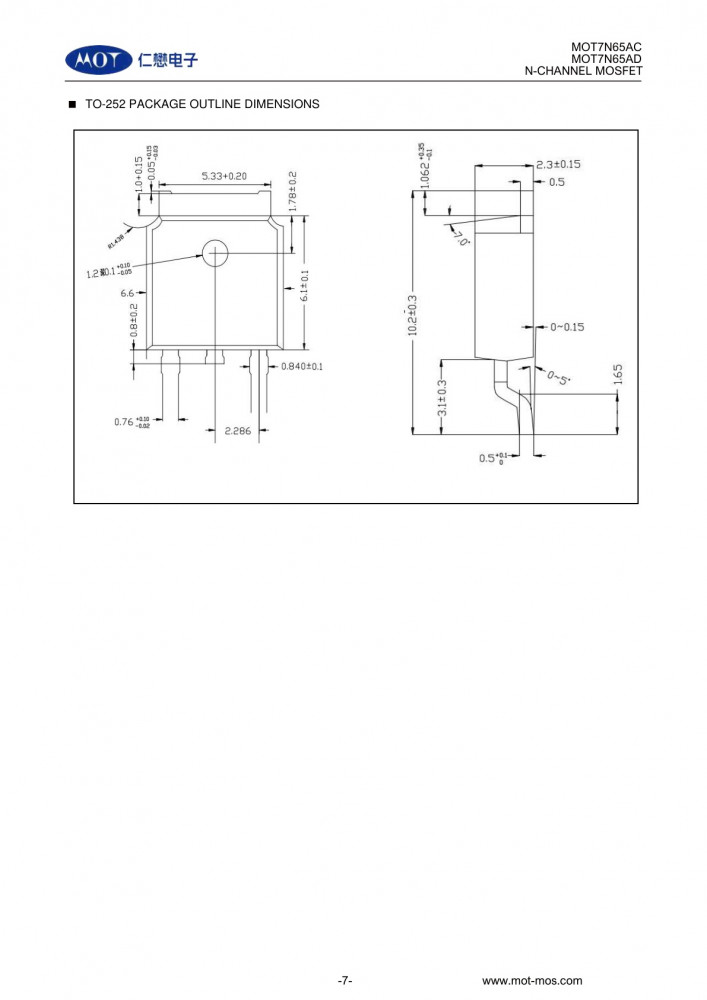 MOT7N65AD datasheet page 7