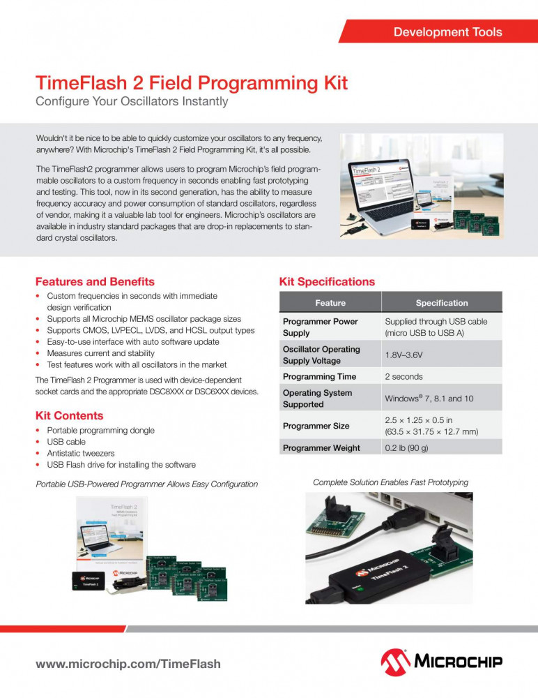 Microchip TimeFlash 2 documentation page 1