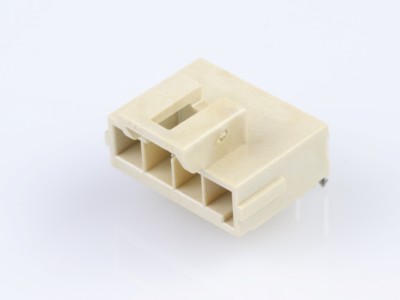 Ultra-Fit Right-Angle Header with Solder Nail, 3.50mm Pitch, Single Row, 8 Circuits, Tin (Sn) Plating, Natural, Glow-Wire Capable, Tray