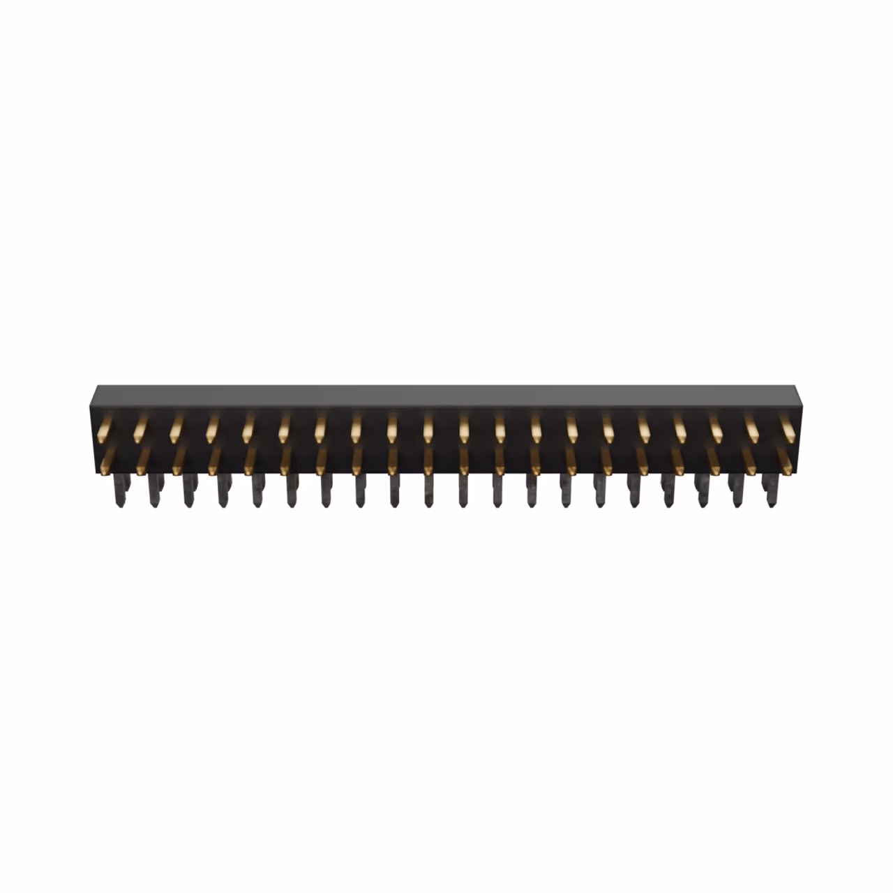 2.00mm Pitch Milli-Grid Header, Right-Angle, Through Hole, 40 Circuits, 0.38µm Gold (Au) Plating, Mating Pin Length 2.60mm, Tail Length 3.00mm, Tray, Lead-Free for sale