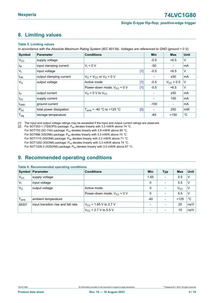 74LVC1G80 datasheet page 5
