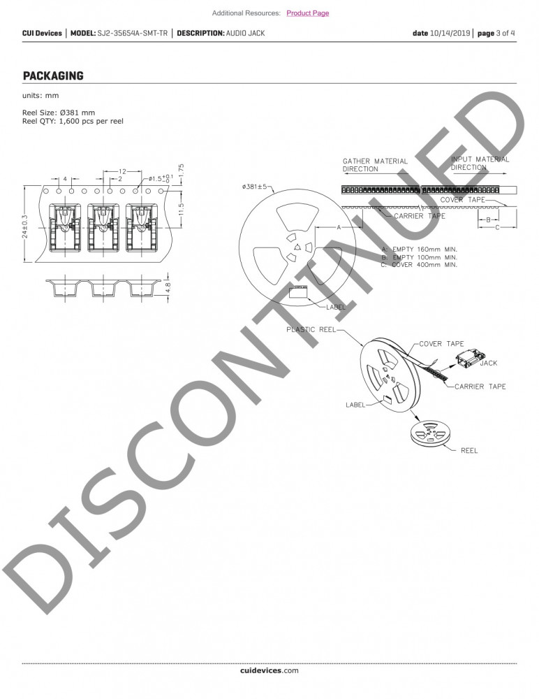 SJ2-35654A-SMT-TR datasheet page 3