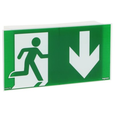Recessed emergency light permanent  non permanent 100 lumens 3h autotest