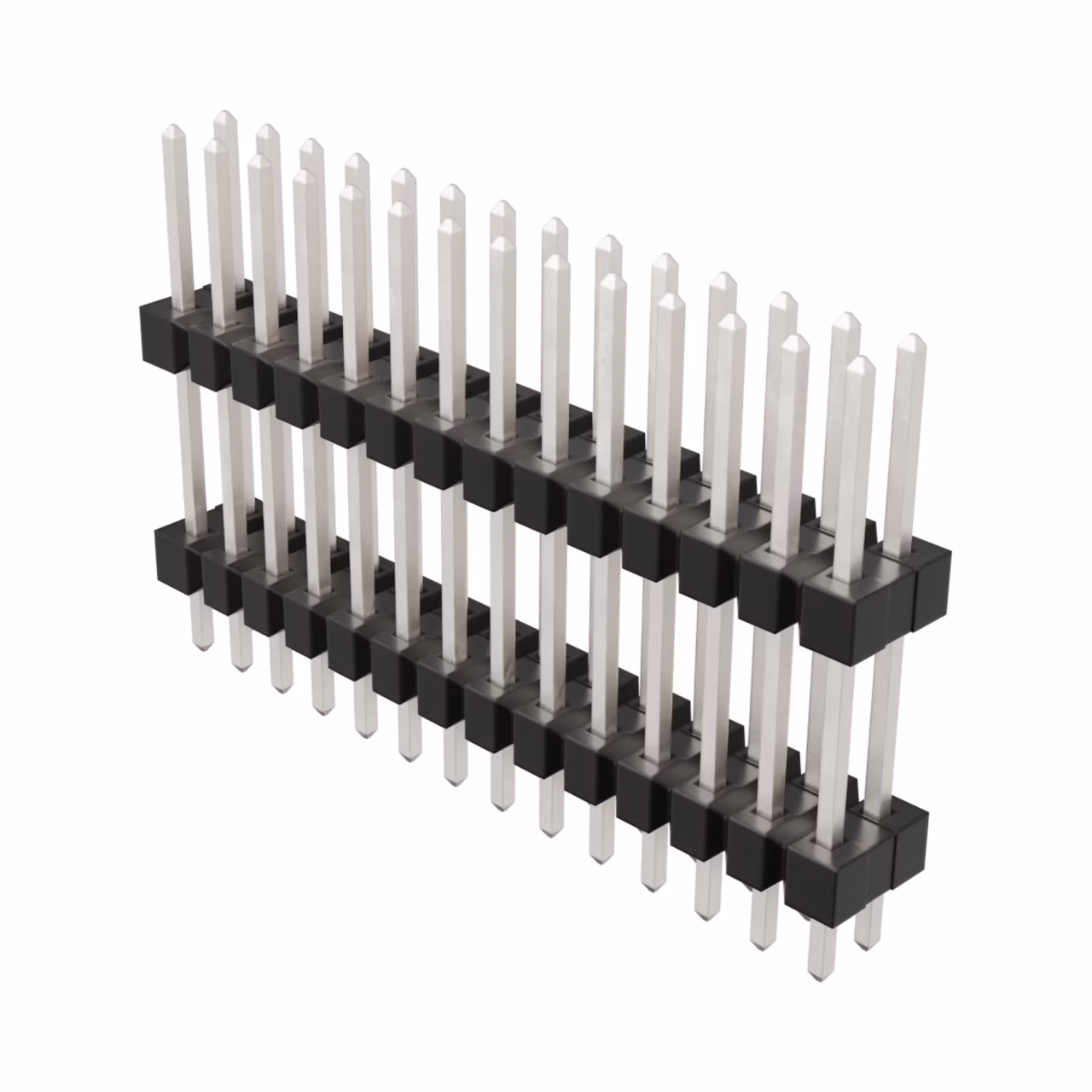 C-Grid Header, Through Hole, Dual Row Dual Body, Vertical, 2.50µm Tin (Sn) Plating, 12.10mm Stacking Height, Tray Packaging, 28 Circuits, Lead-Free for sale
