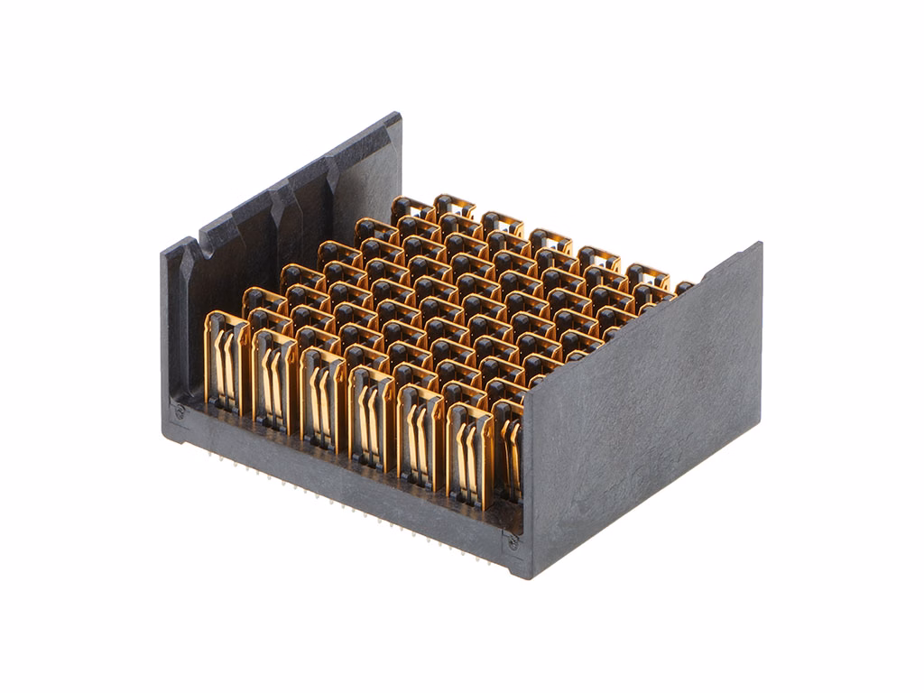 Impulse 90 Ohm 3-Pair Vertical Header, 2.00mm Pitch, Unguided, 14 Columns, 42 Differential Pair