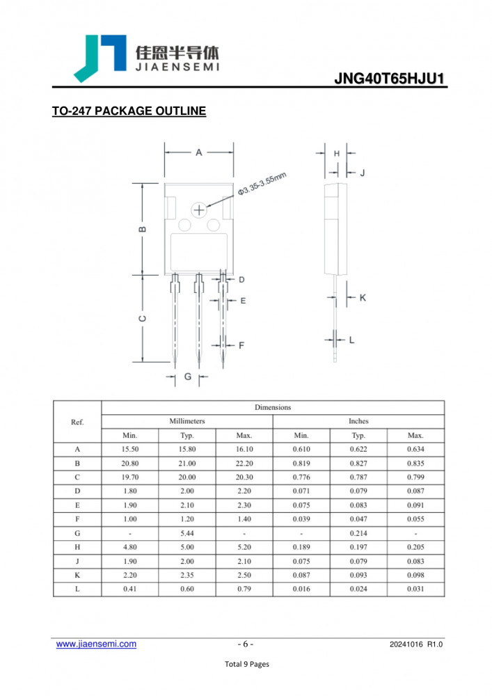 JNG40T65HJU1 datasheet page 6