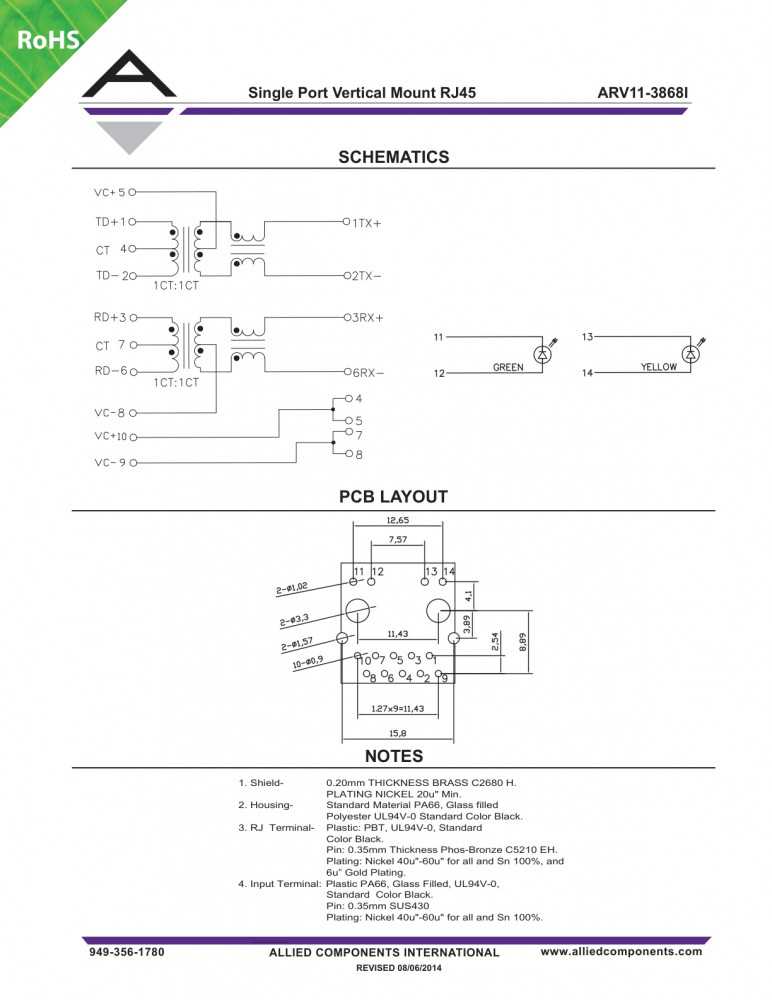 ARV11-3868I technical document page 2