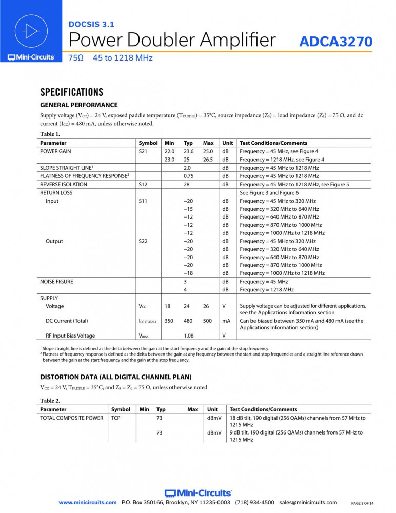 ADCA3270 technical document page 3