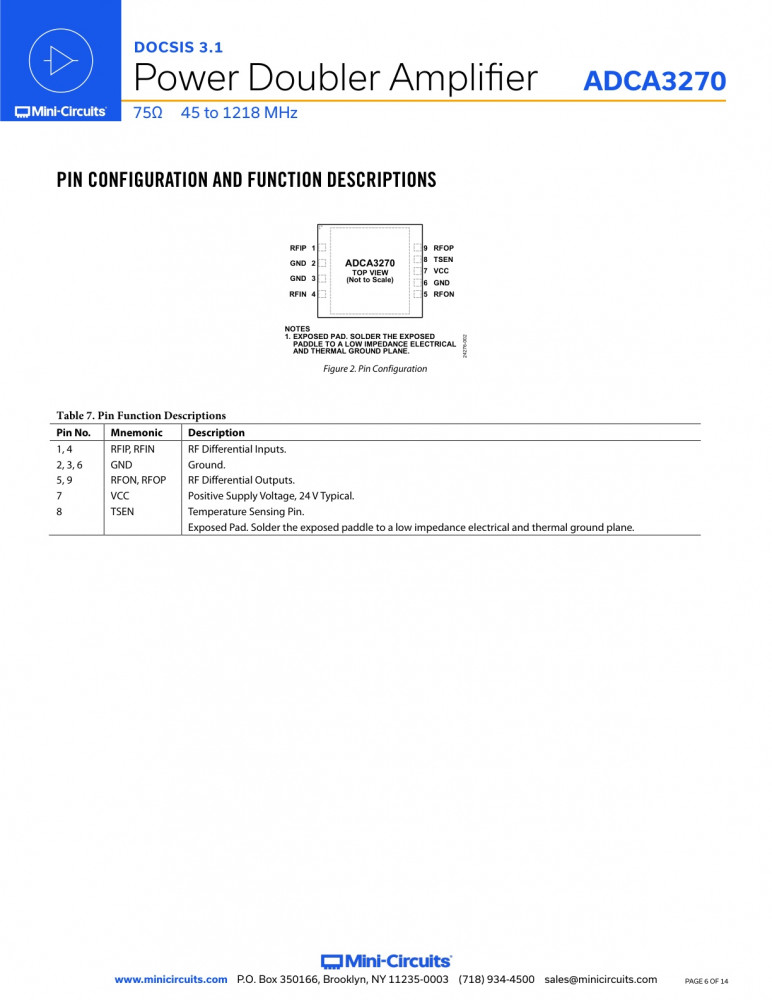 ADCA3270 technical document page 6