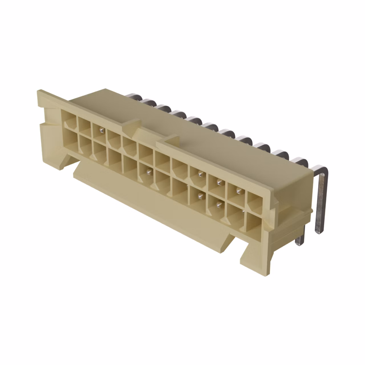 Mini-Fit BMI First Mate / Last Break Header, 4.20mm Pitch, Dual Row, Right-Angle, 24 Circuits, Nylon 6/6 UL 94V-0, Matte Tin (Sn) Plating for sale