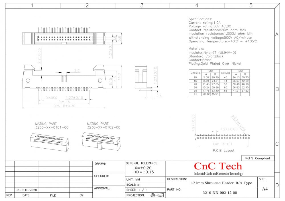 CNC Tech 3210-10-002-12-00 technical drawing