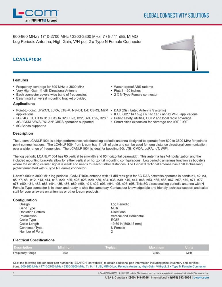 LCANLP1004 technical document page 1