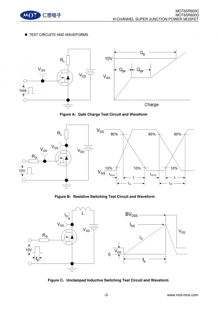 MOT65R600D datasheet page 3