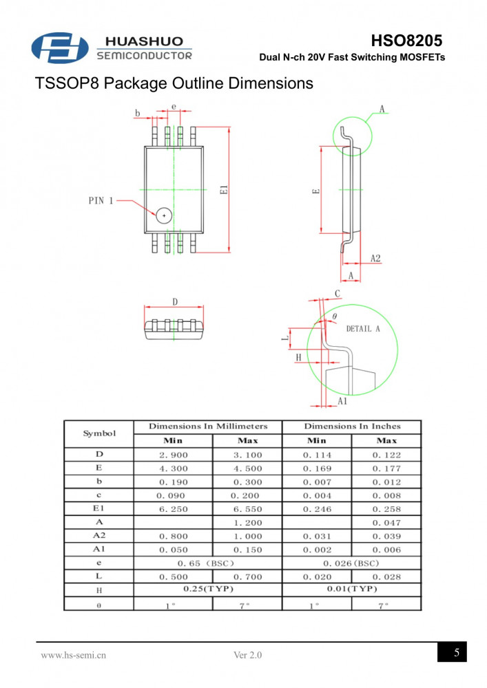 HSO8205 datasheet page 5